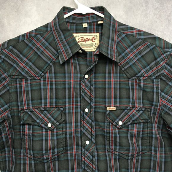 Rafter C | Shirts | Rafter C Mens Western Shirt M Long Sleeve Pearl ...